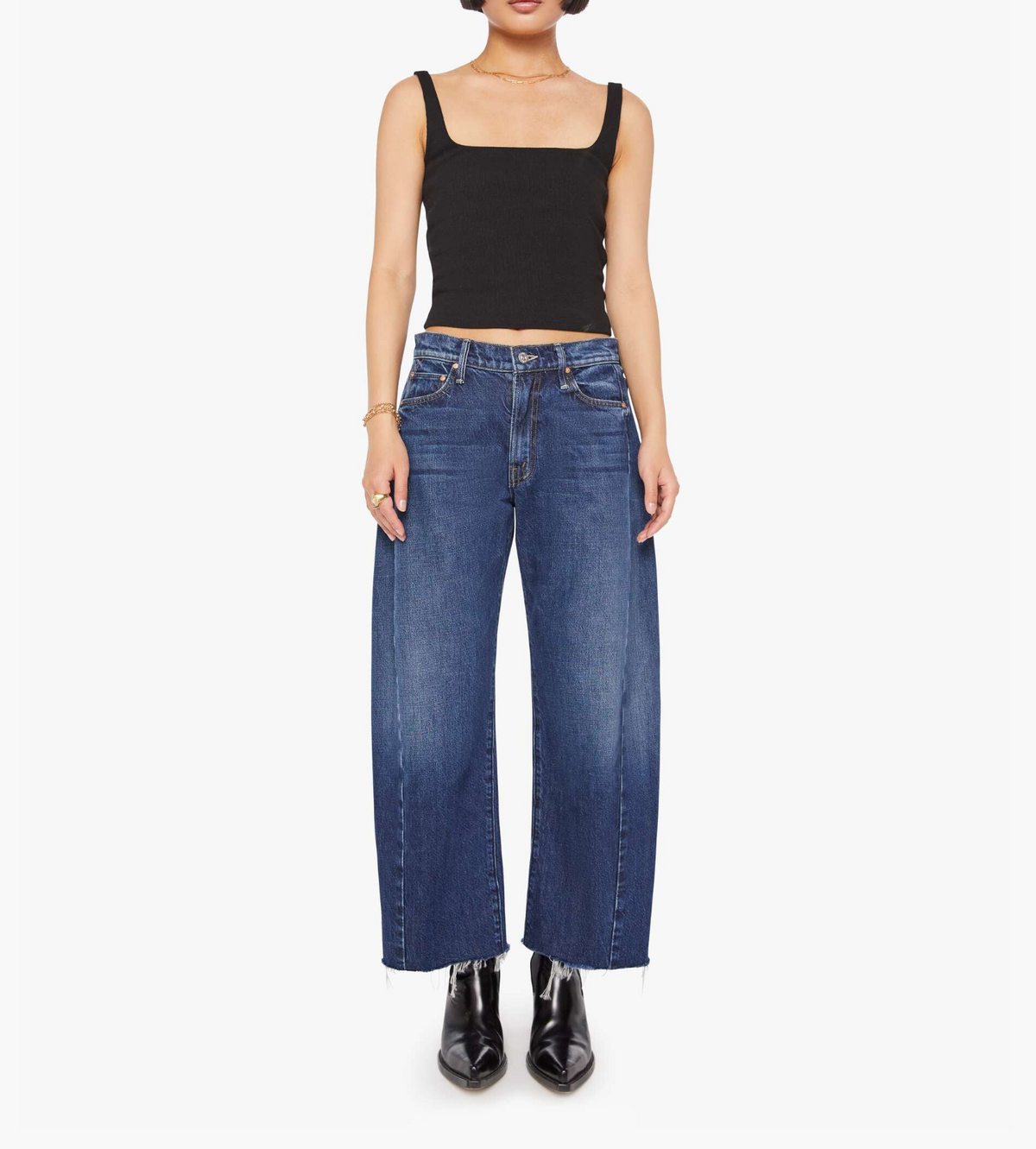 Lil Mid Rise Full Pipe Flood Fray - Unplugged — You Are Here FW